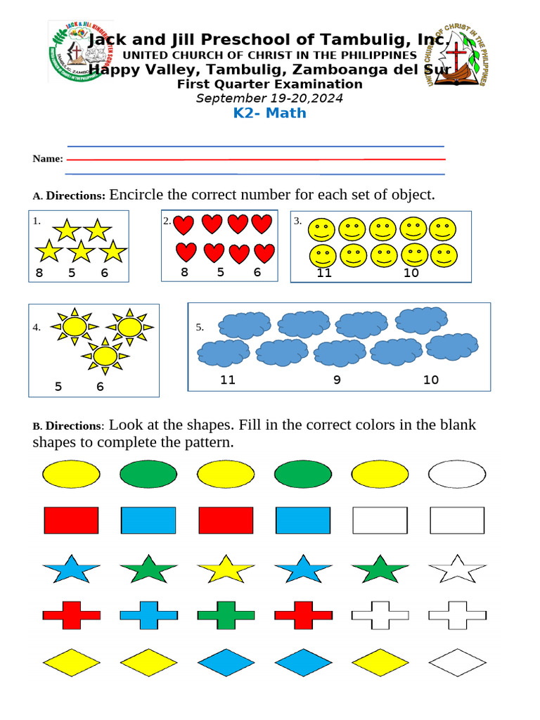 math 1st quarter exam | PDF