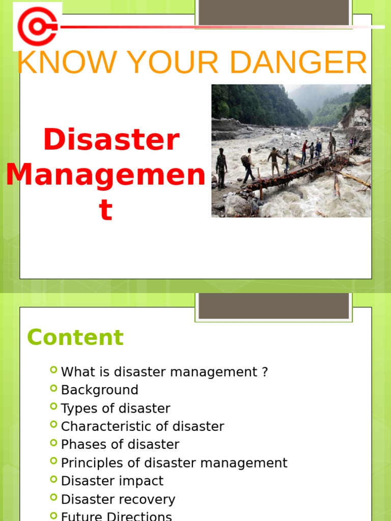 Understanding Disaster Management | PDF | Natural Disasters | Emergency ...