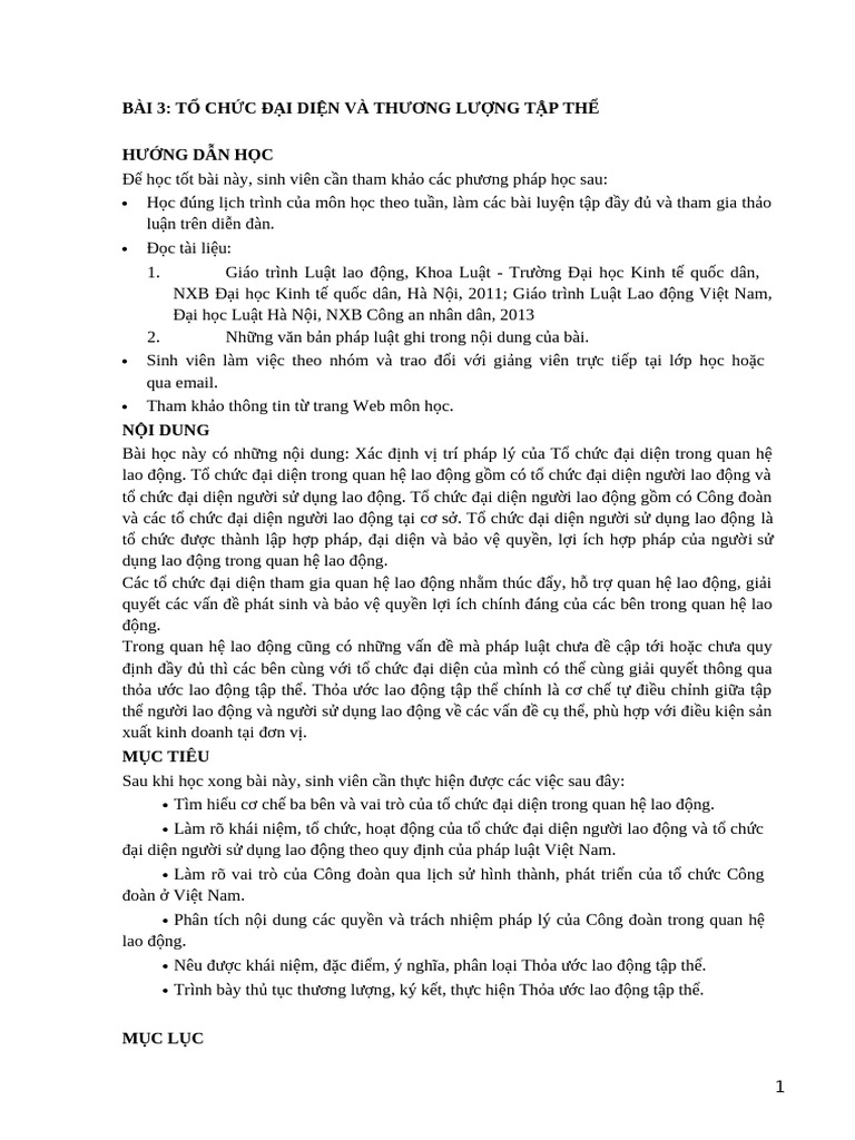 Bai 3 - Luat Lao Dong | PDF