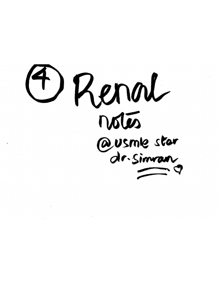 Renal Notes | PDF