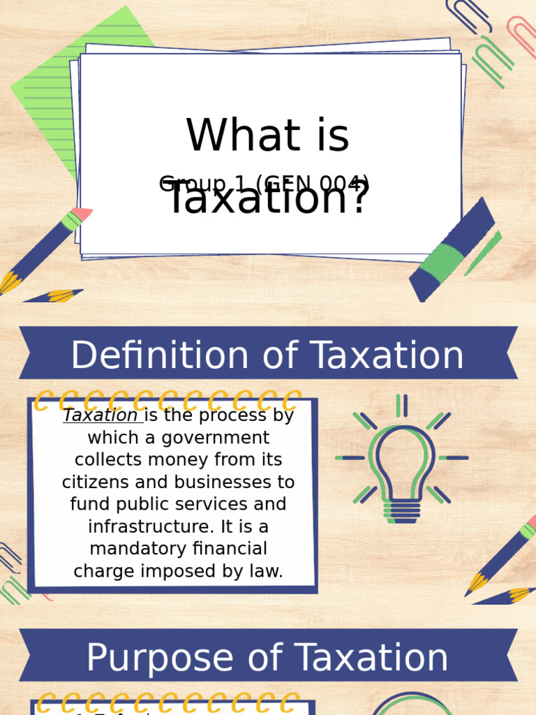Understanding Taxation Basics | PDF