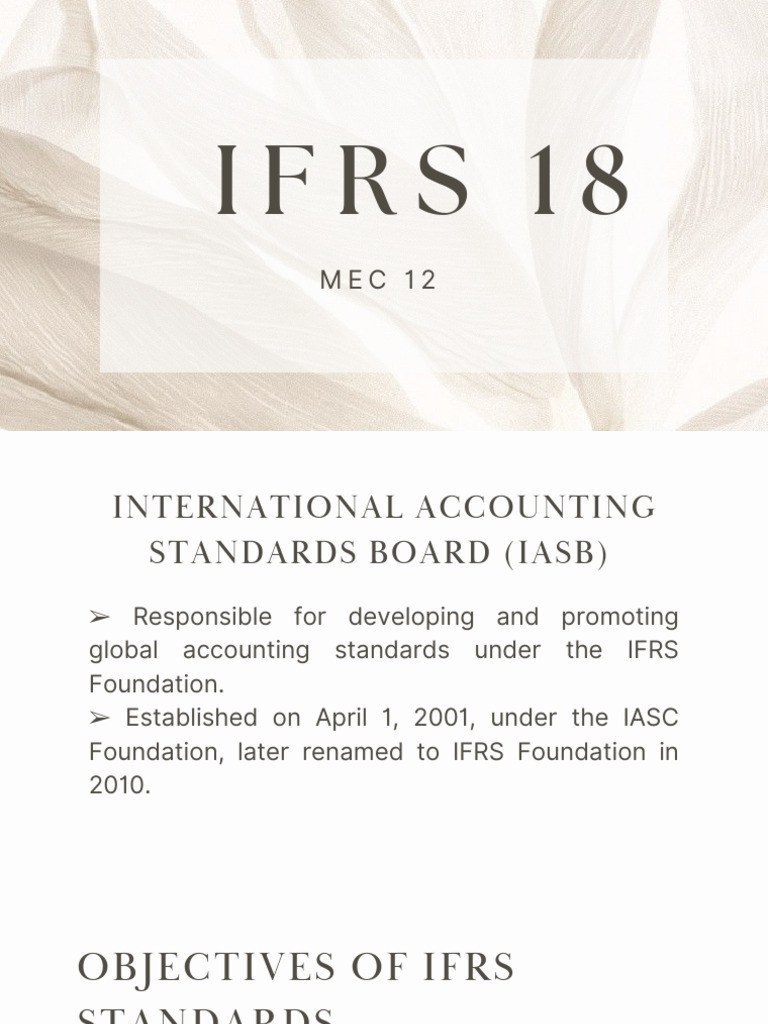 IFRS 18: New Standards Overview | PDF