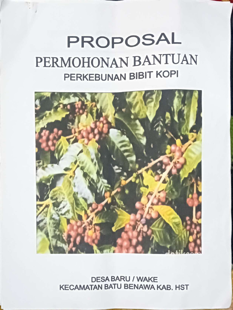 Proposal Permohonan Bantuan Bibit Kopi | PDF