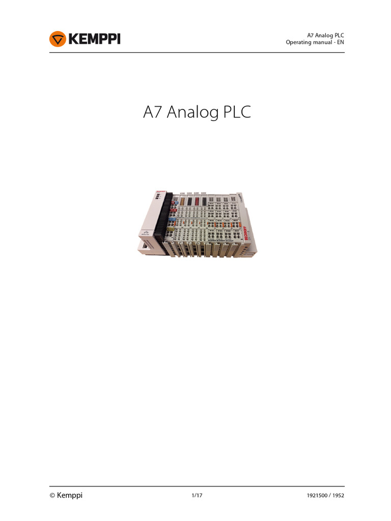 A7 Analog PLC Om en | PDF | Programmable Logic Controller | Computer ...