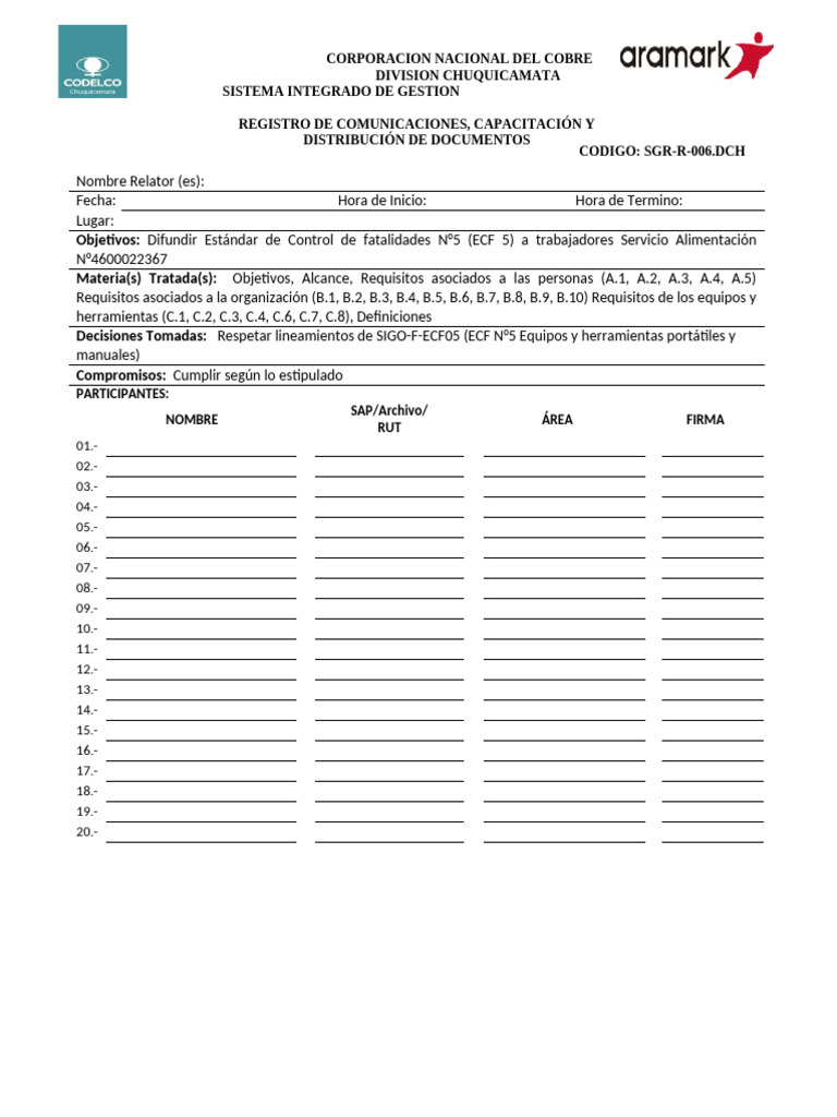 2.-R006 Ecf N°5 Herramientas | PDF