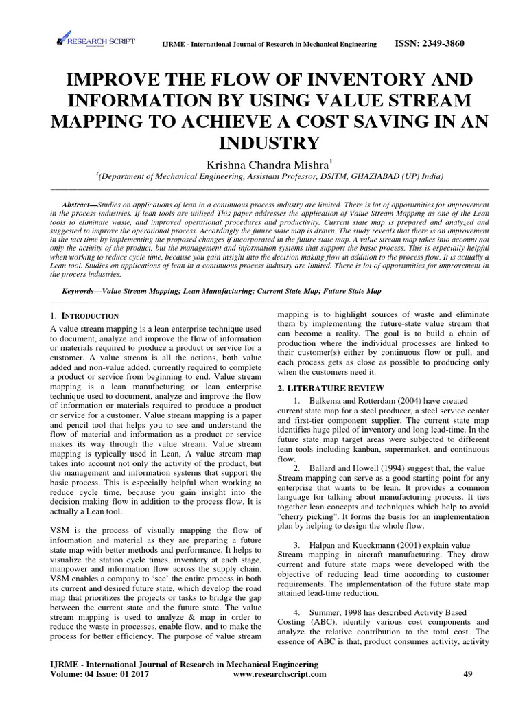Improve The Flow of Inventory and | PDF | Lean Manufacturing | Inventory