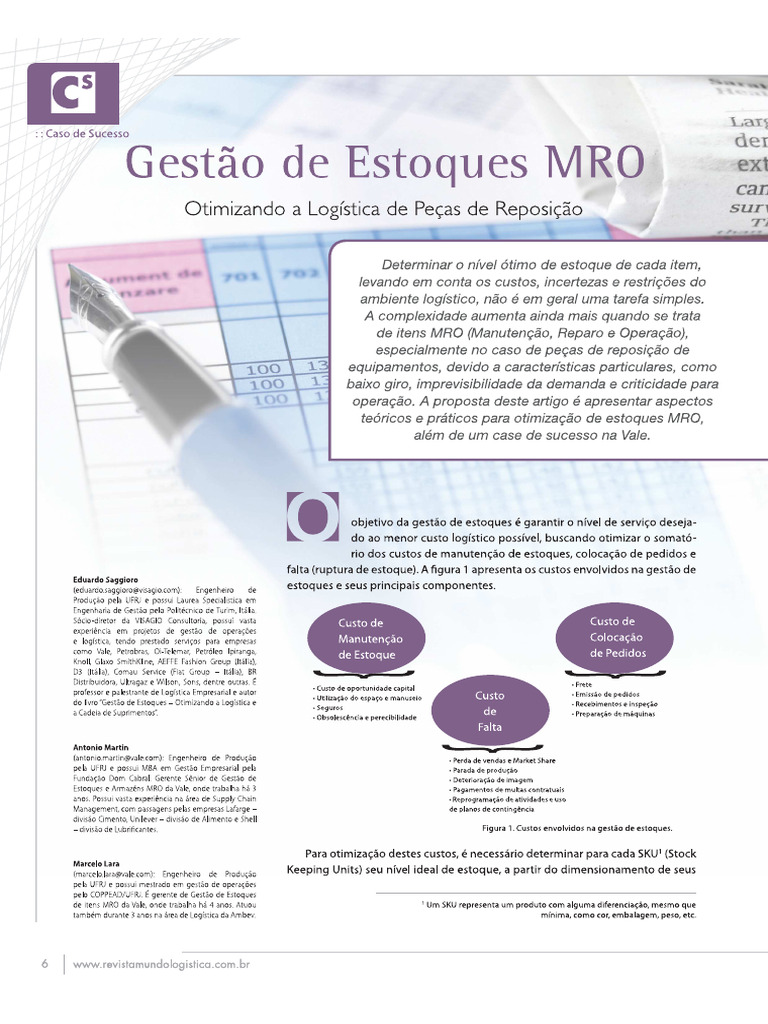 Gestão de Estoques MRO - VALE | PDF