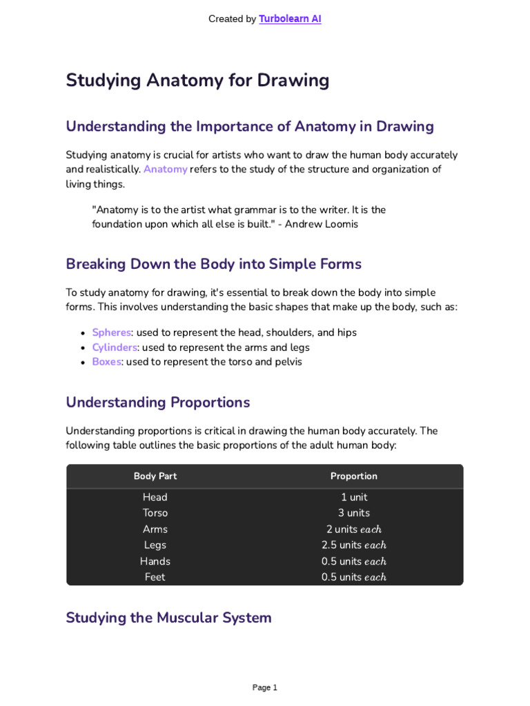 Essential Anatomy Tips for Artists | PDF | Anatomy | Human Body