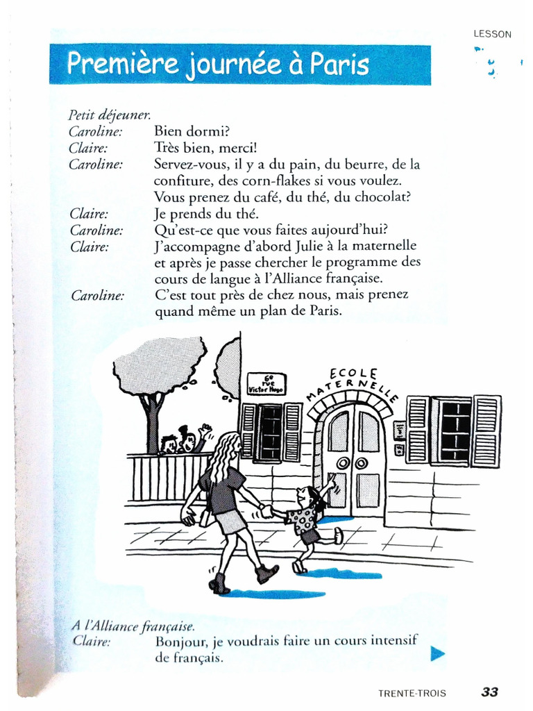 French in 30 days_Lesson 3 | PDF