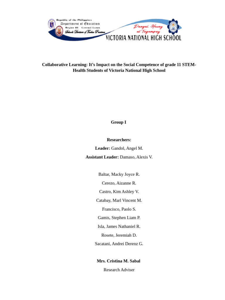 Collaborative Learning | PDF | Learning | Motivation