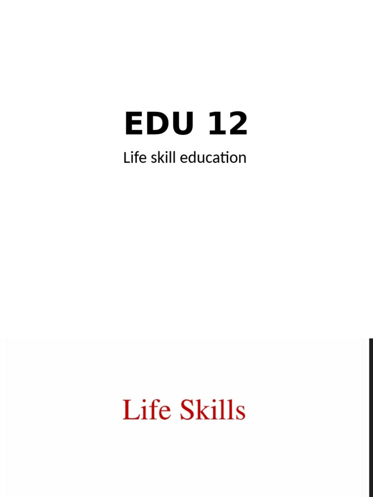 Life Skill Education | PDF