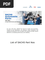 Sachs Clutch and Parts Catalogue | PDF | Clutch | Car Body Styles