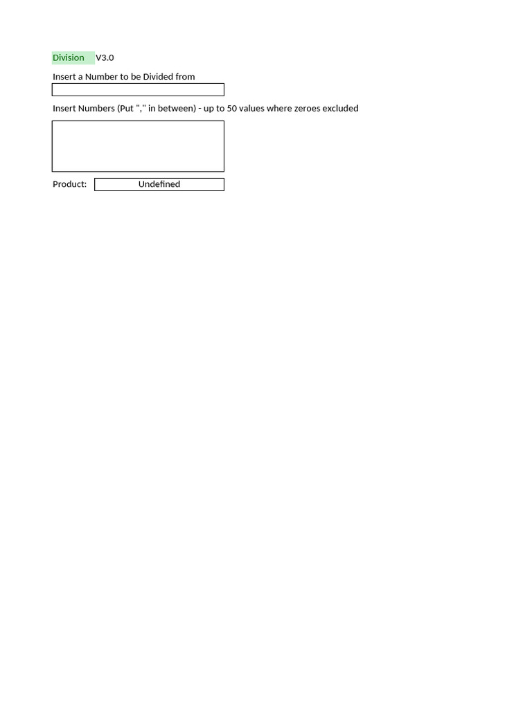 Prac004-Multiple Value (Division) - v3 | PDF
