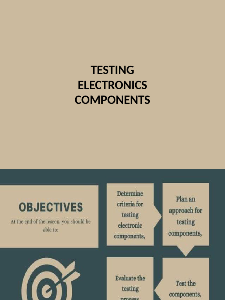 LO1 Testing Criteria For Electronic Components | PDF