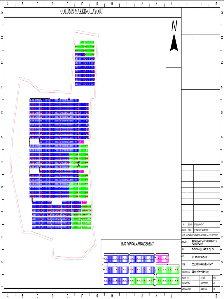 COLUMN MARKING LAYOUT Array Layout | PDF