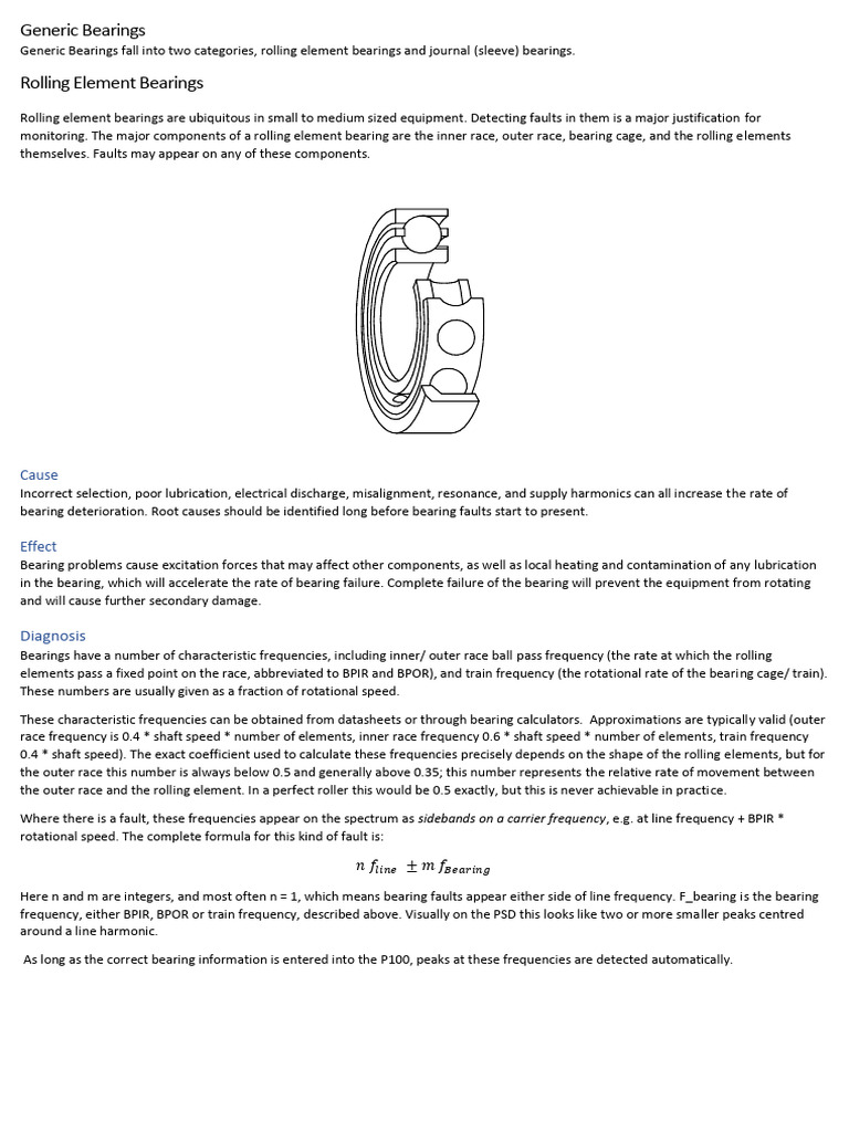 Bearing Fault Diagnosis Guide | PDF | Bearing (Mechanical) | Resonance
