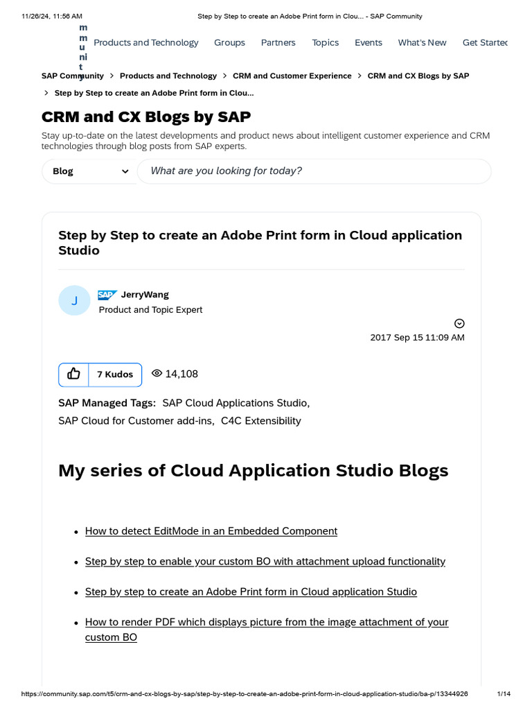 Step by Step To Create An Adobe Print Form in Clou... - SAP Community ...