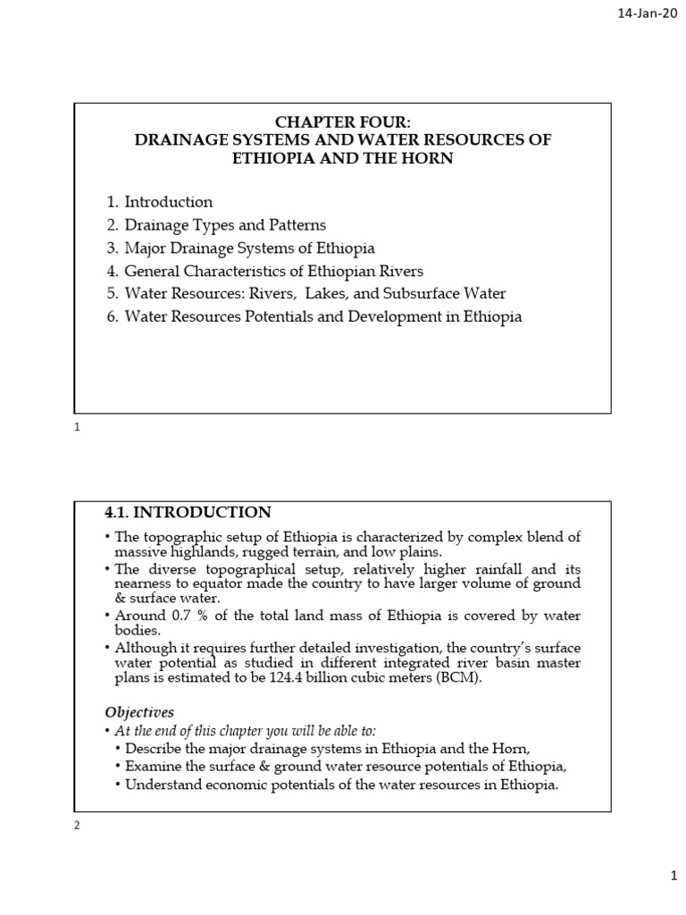 Geog of ETH 4 | PDF | Drainage Basin | River