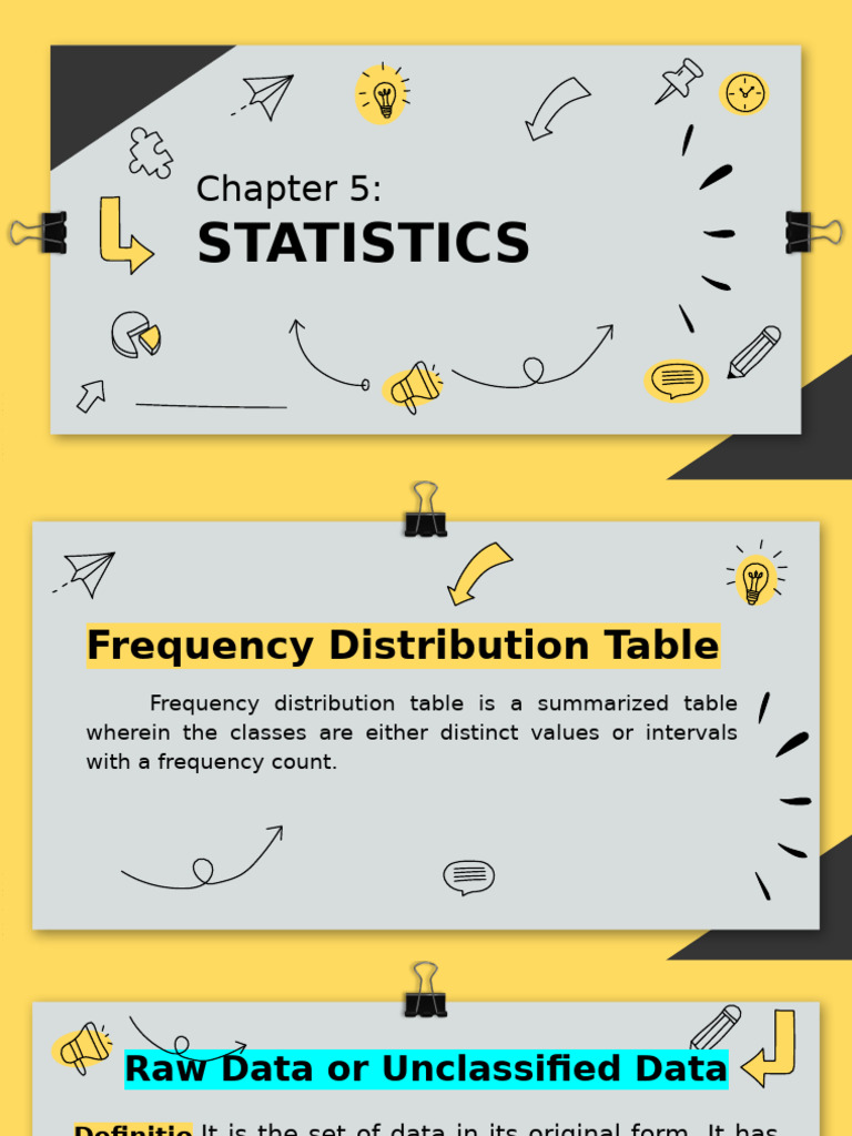 Lesson 1 - Frequency Distribution Table | PDF | Statistical Analysis ...
