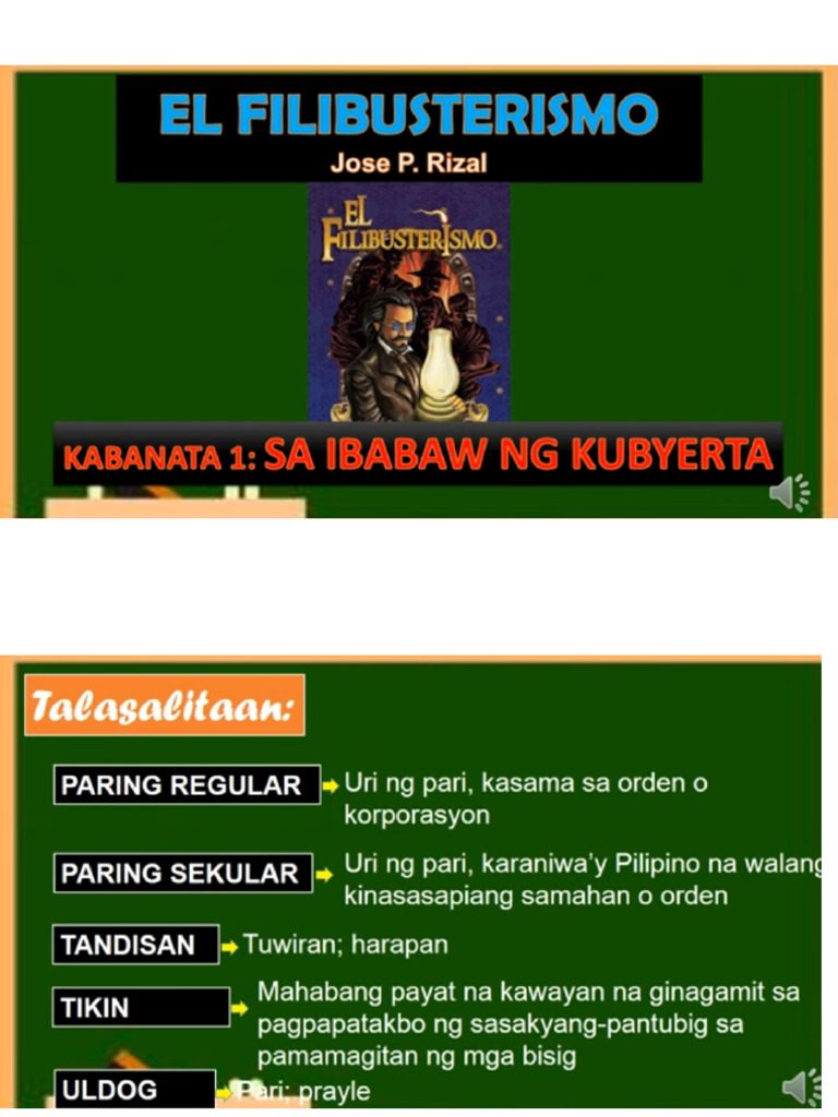 El Filibusterismo Kabanata 12sa Ibabaw NG Kubyerta at Ilalim NG Kubyerta | PDF