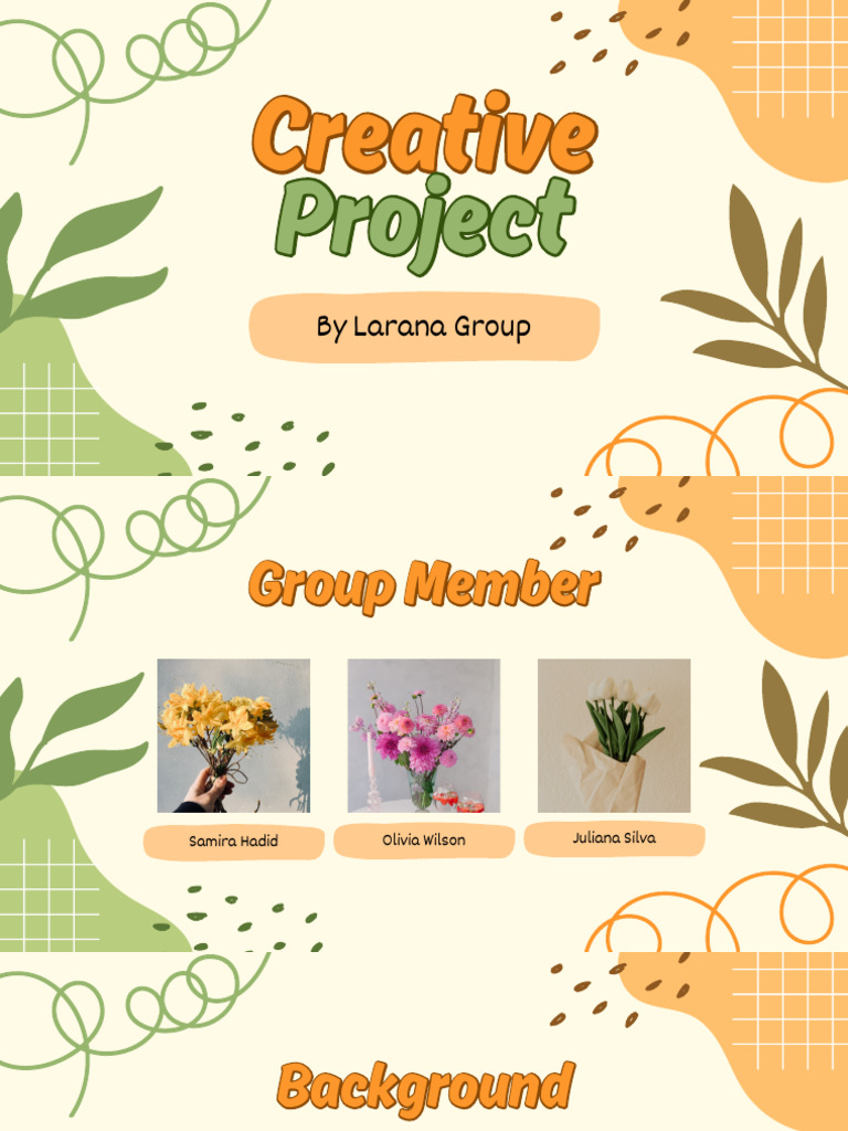 Colorful Playful Abstract Floral Creative Project Presentation ...