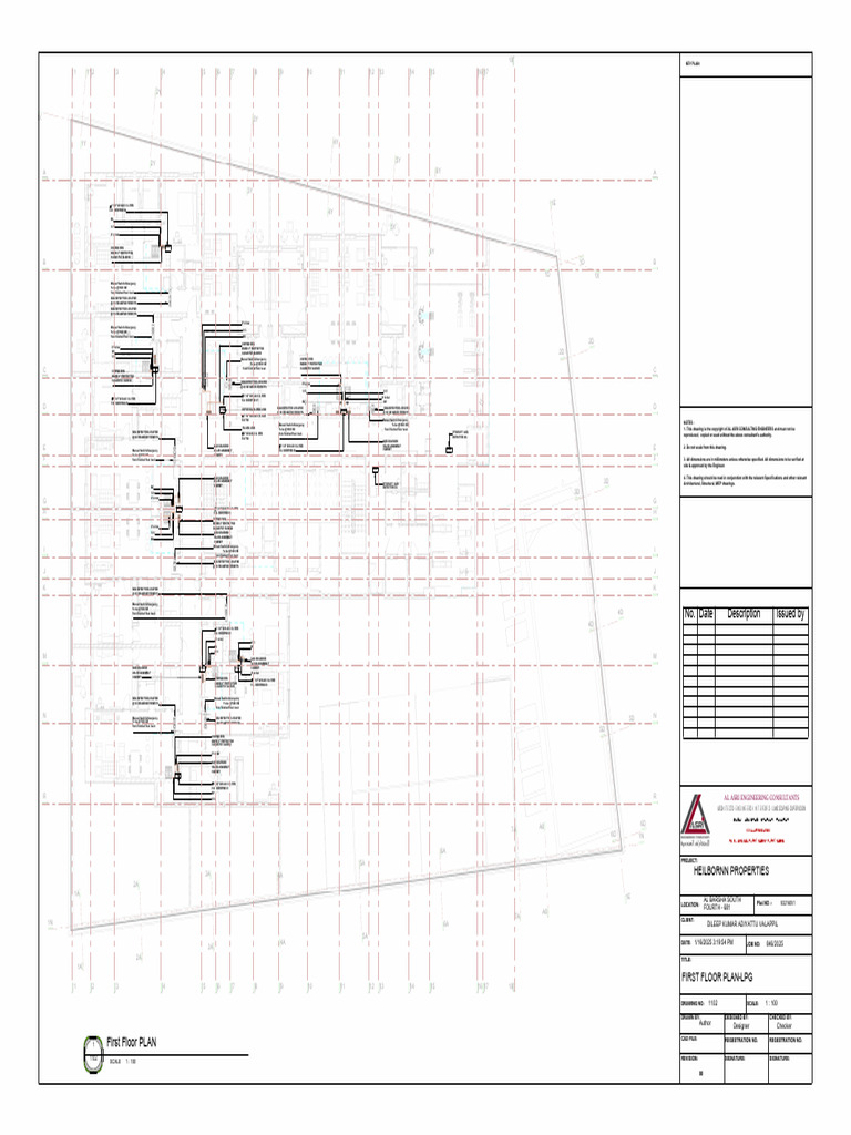 1102-First Floor Plan-Lpg | PDF | Pipe (Fluid Conveyance) | Building ...