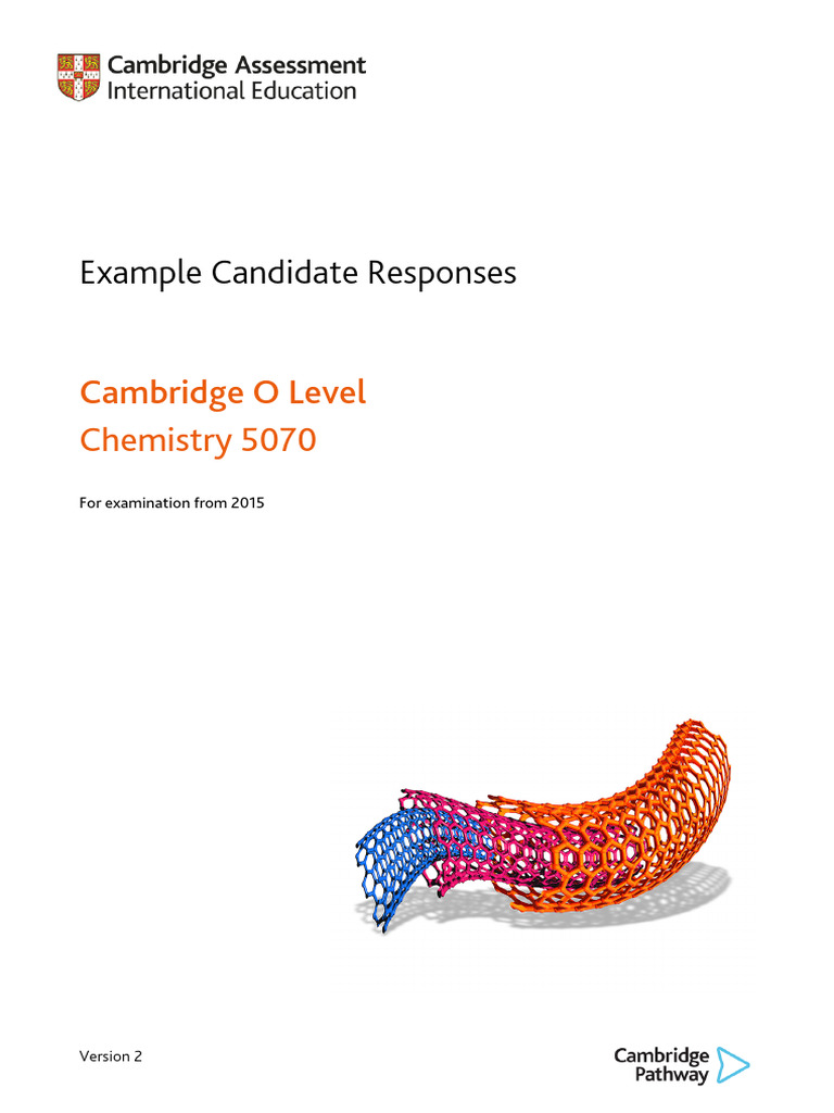 5070 Example Candidate Responses (For Examination From 2015) | PDF ...