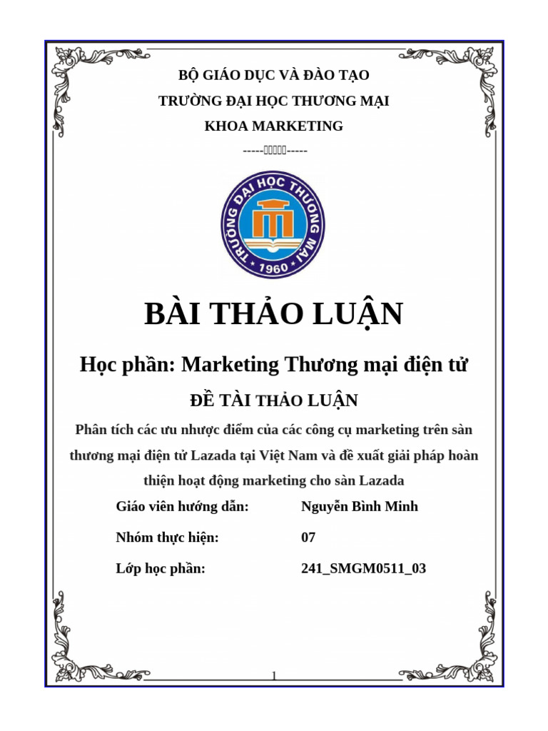 Mar TMDT Nhóm 07 | PDF