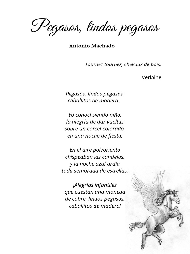 Características del poema "Pegasos" | PDF