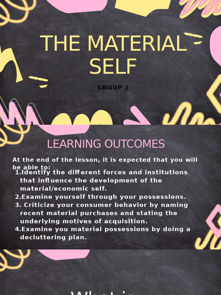 Group 2 Material Self Repport | PDF | Consumer Behaviour | Psychology