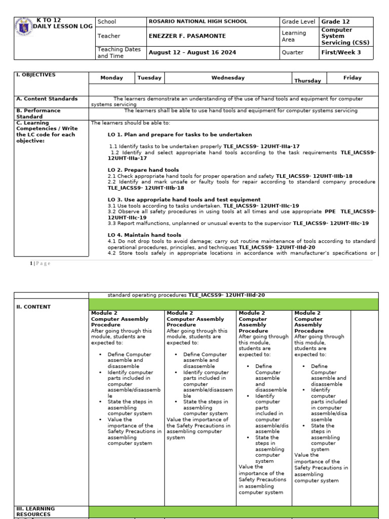 DLL-second Quarter Week 1 | PDF | Cognitive Science | Behavior Modification