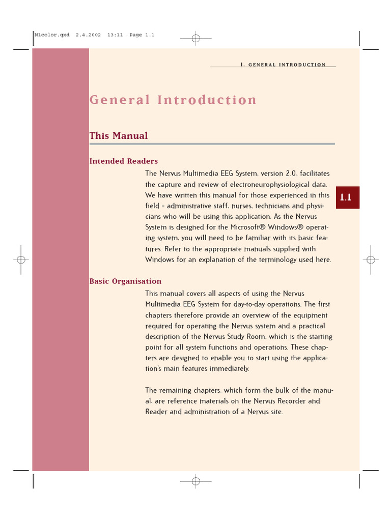 Medelec EEG Operation manual 1 | PDF | Electromagnetic Interference | Mains Electricity