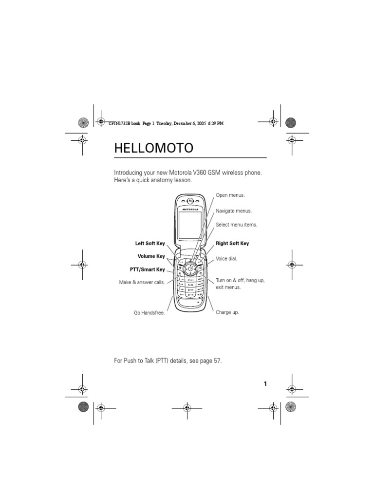 Hellomoto: Introducing Your New Motorola V360 GSM Wireless Phone. Here ...