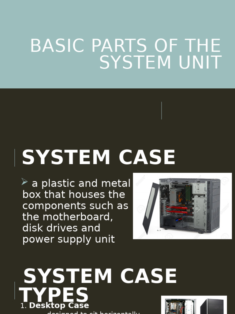 Basic-parts-of-the-system-unit | PDF