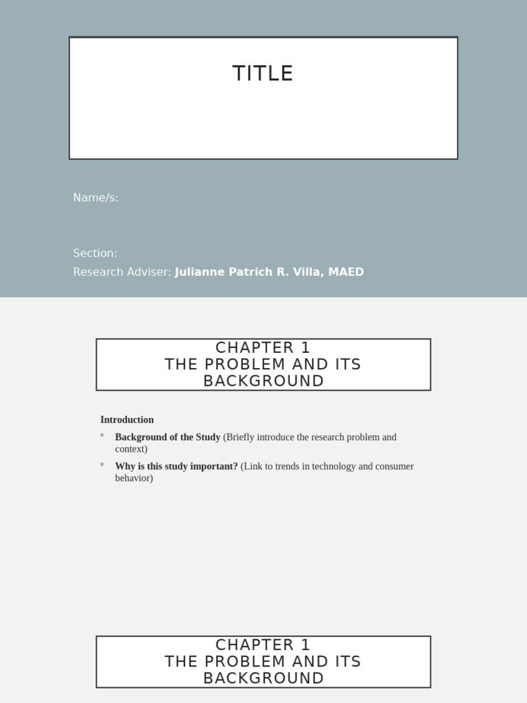 Proposal Defense PPT Sample | PDF