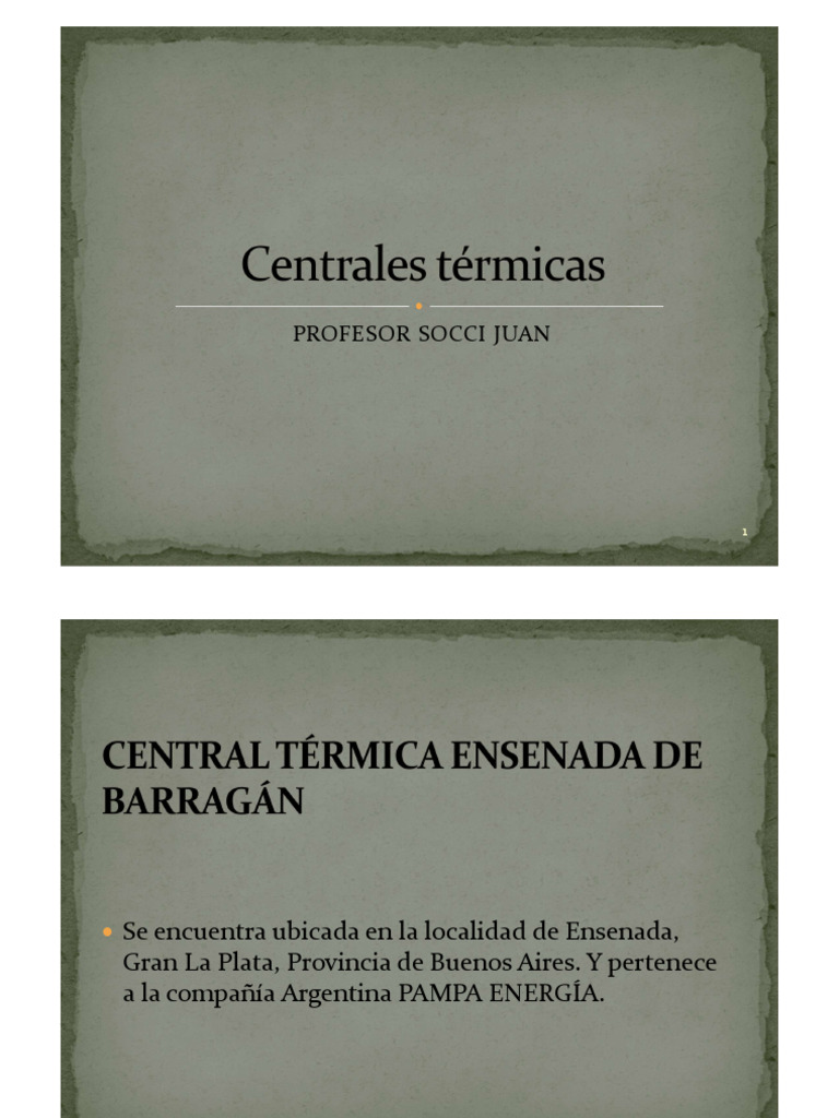 Central Térmica Ensenada Barragán: Datos Clave | PDF | Corriente ...