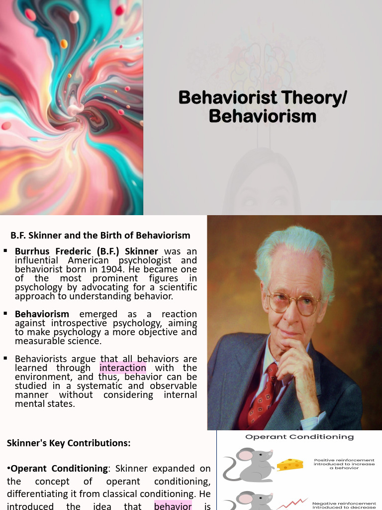 MAIN TOPIC 2 Theories of First Language Acquisition BEHAVIORIST THEORY | PDF | Behaviorism ...