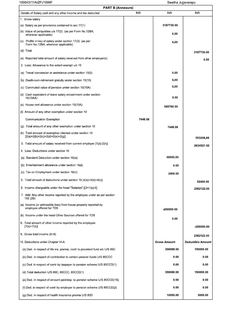 Form16 FY 24-25 | PDF