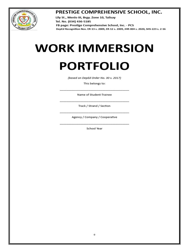 PRESTIGE COMPREHENSIVE SCHOOL Ojt2 | PDF | Job Interview