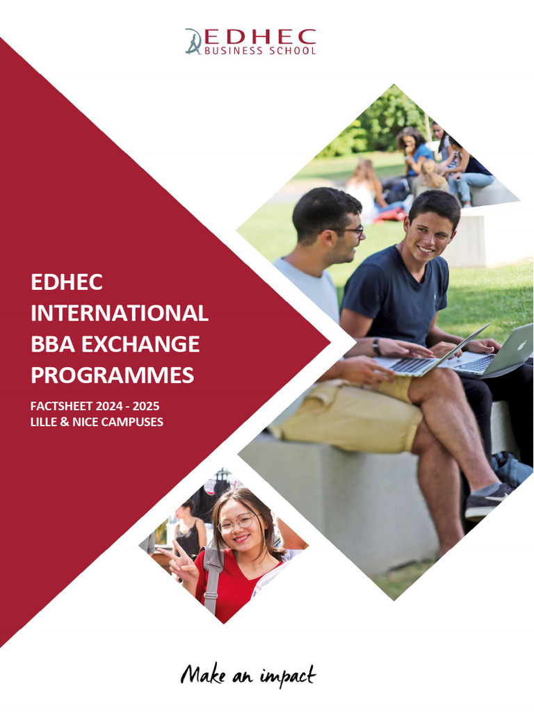 Factsheet EDHEC BBA 2024-2025 | PDF | Travel Visa
