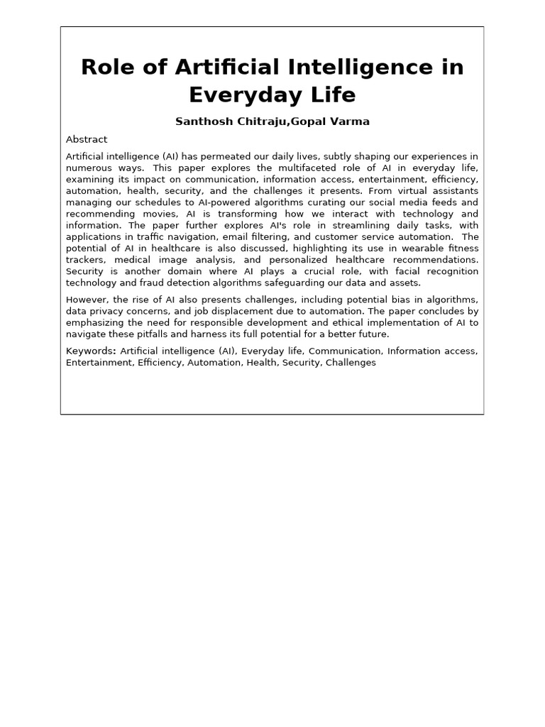 ai everyday use | PDF | Artificial Intelligence | Intelligence (AI ...