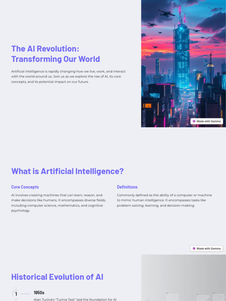The AI Revolution Transforming Our World | PDF | Artificial Intelligence | Intelligence (AI ...