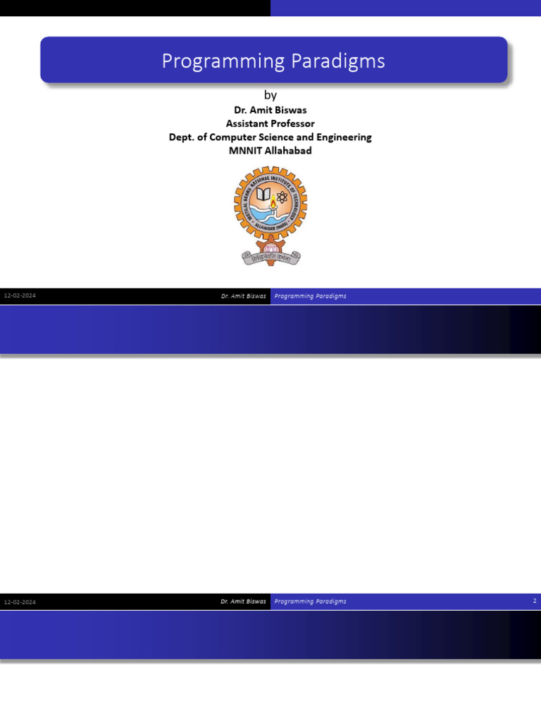 Programming Paradigms-1-79 | PDF | Variable (Computer Science) | Programming Language