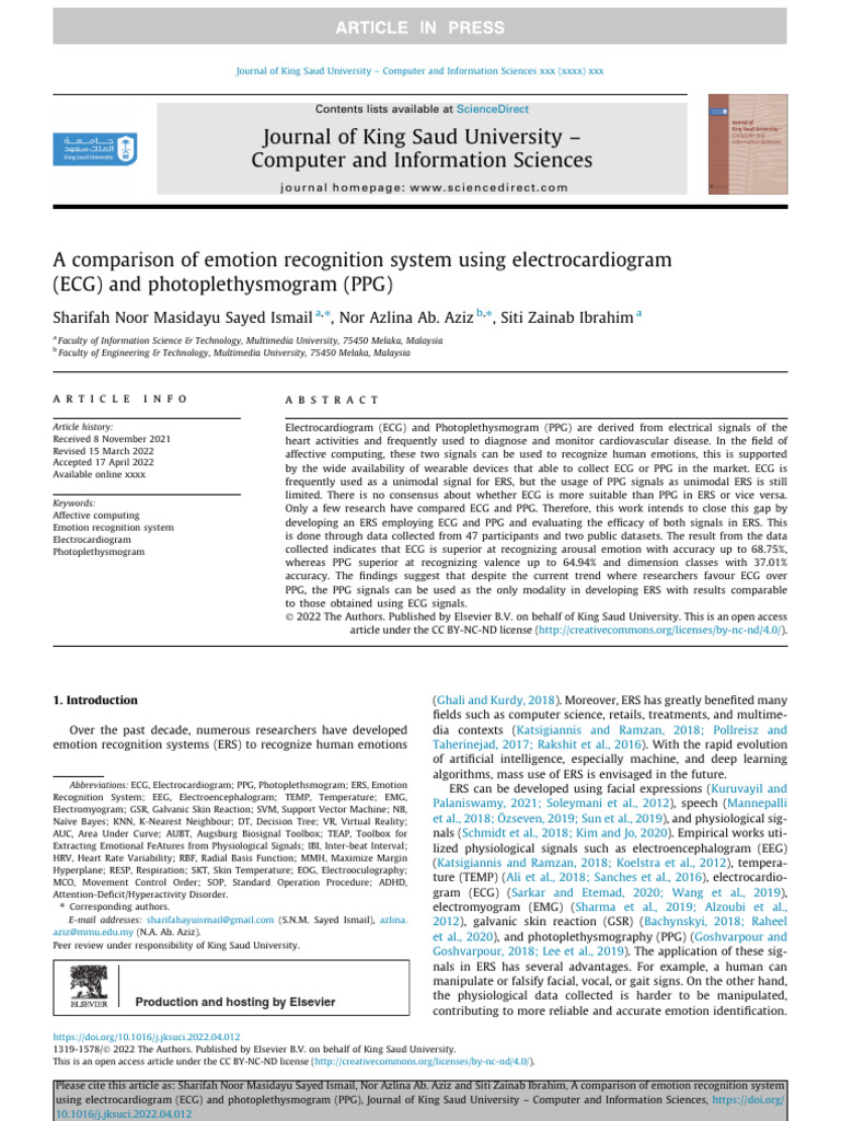 A comparison of emotion recognition system using electrocardiogram (ECG ...