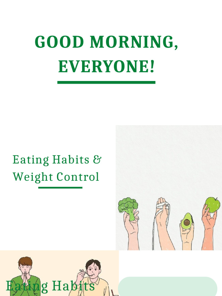 Healthy Eating Habits & Weight Control | PDF | Obesity | Healthy Diet