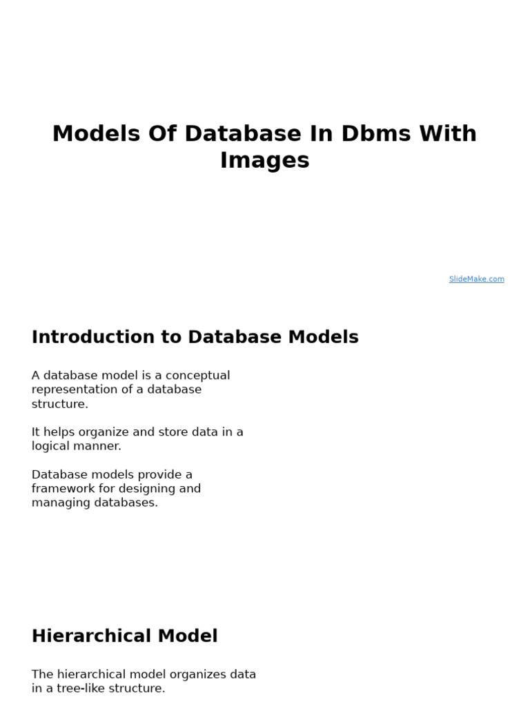 Models of Database in Dbms With Images | PDF