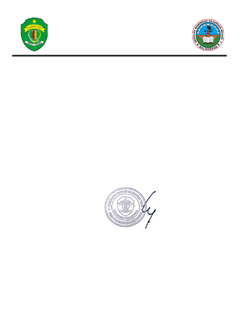 Edaran Penerimaan Tamu Ambalan SMK 1 Balikpapan | PDF