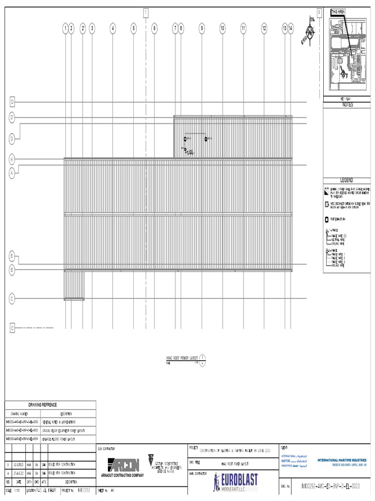 Imi00292-Amo-Ed-Bnp-D-El-0023 - Hvac Power Roof Layout | PDF