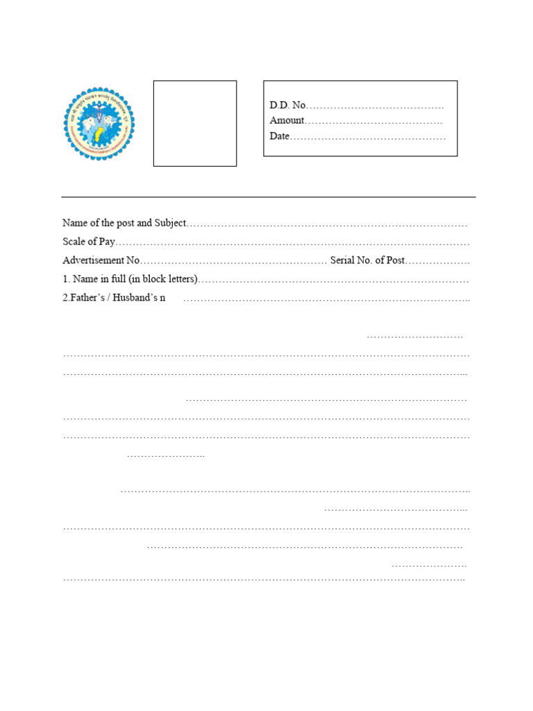Professor Application Form - Kamdhenu University | PDF | Academic ...