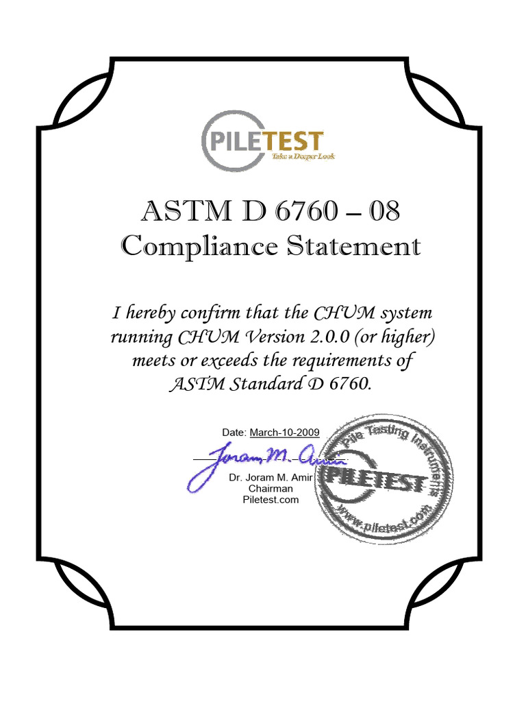 Astm 6760 | PDF